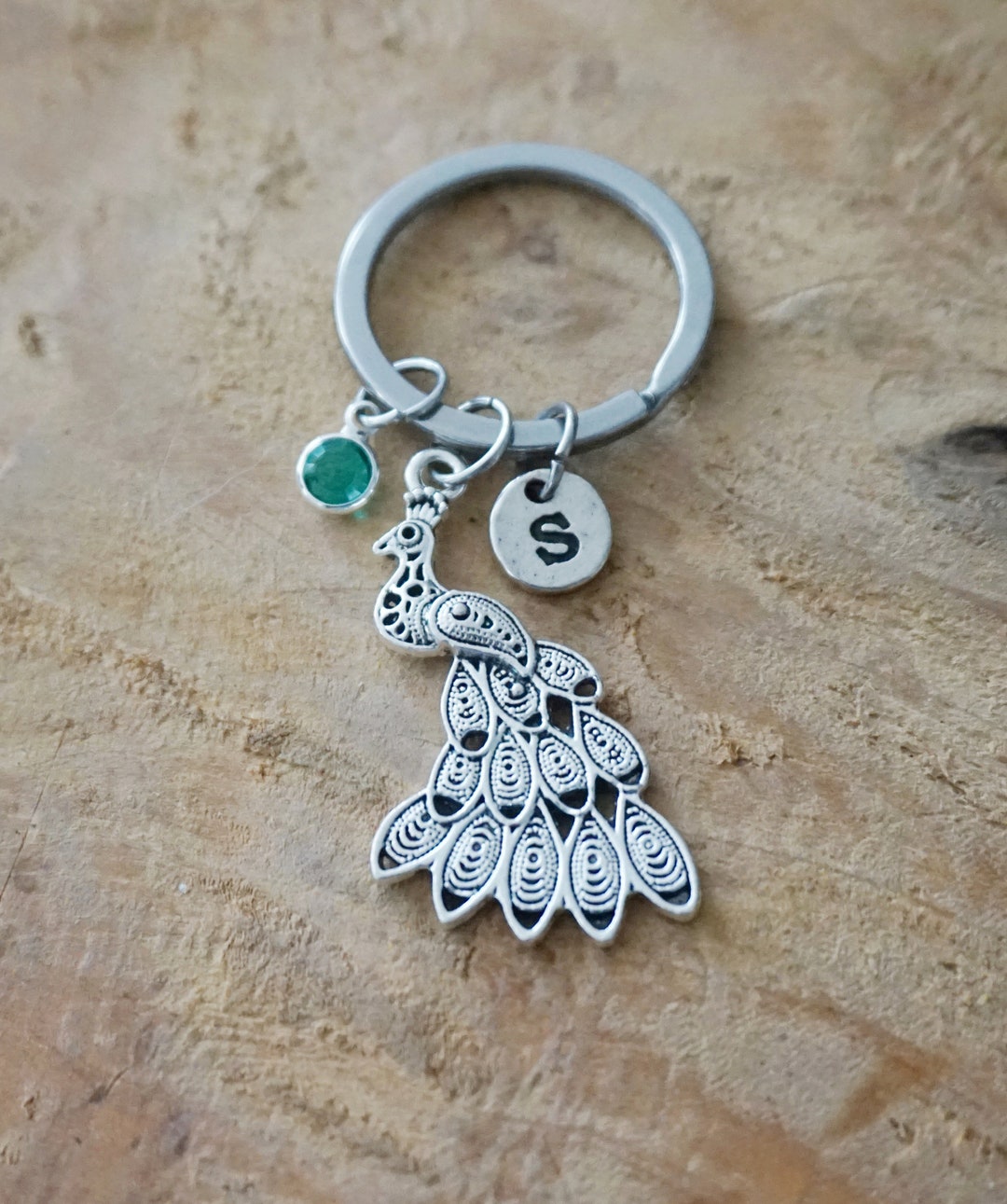 Peacock Keychain Peacock Jewelry Peacock Keychain - Etsy
