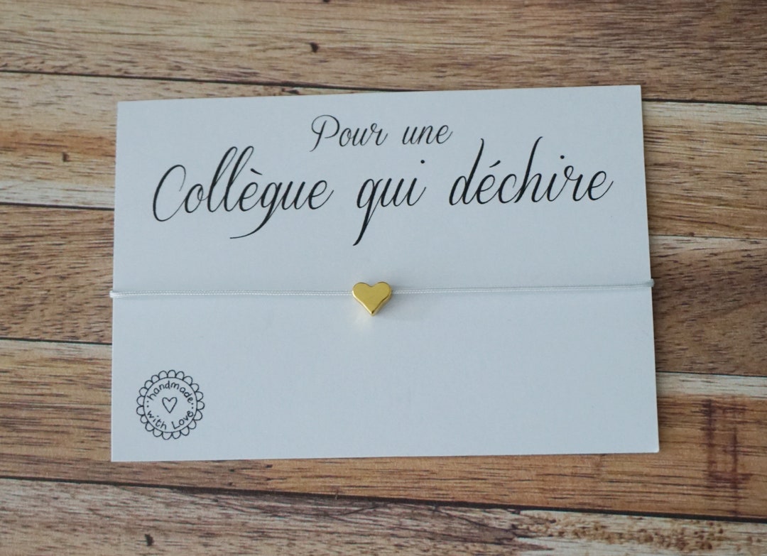 Colleague Who Rocks Heart Bracelet Personalized Colleague Gift Gift for ...