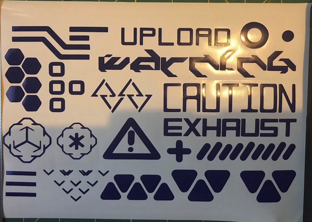 Cyberpunk Inspired Decal Sheet - Etsy