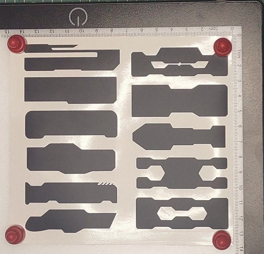 Cyberpunk/tech Inspired Panel Label Decals - Etsy