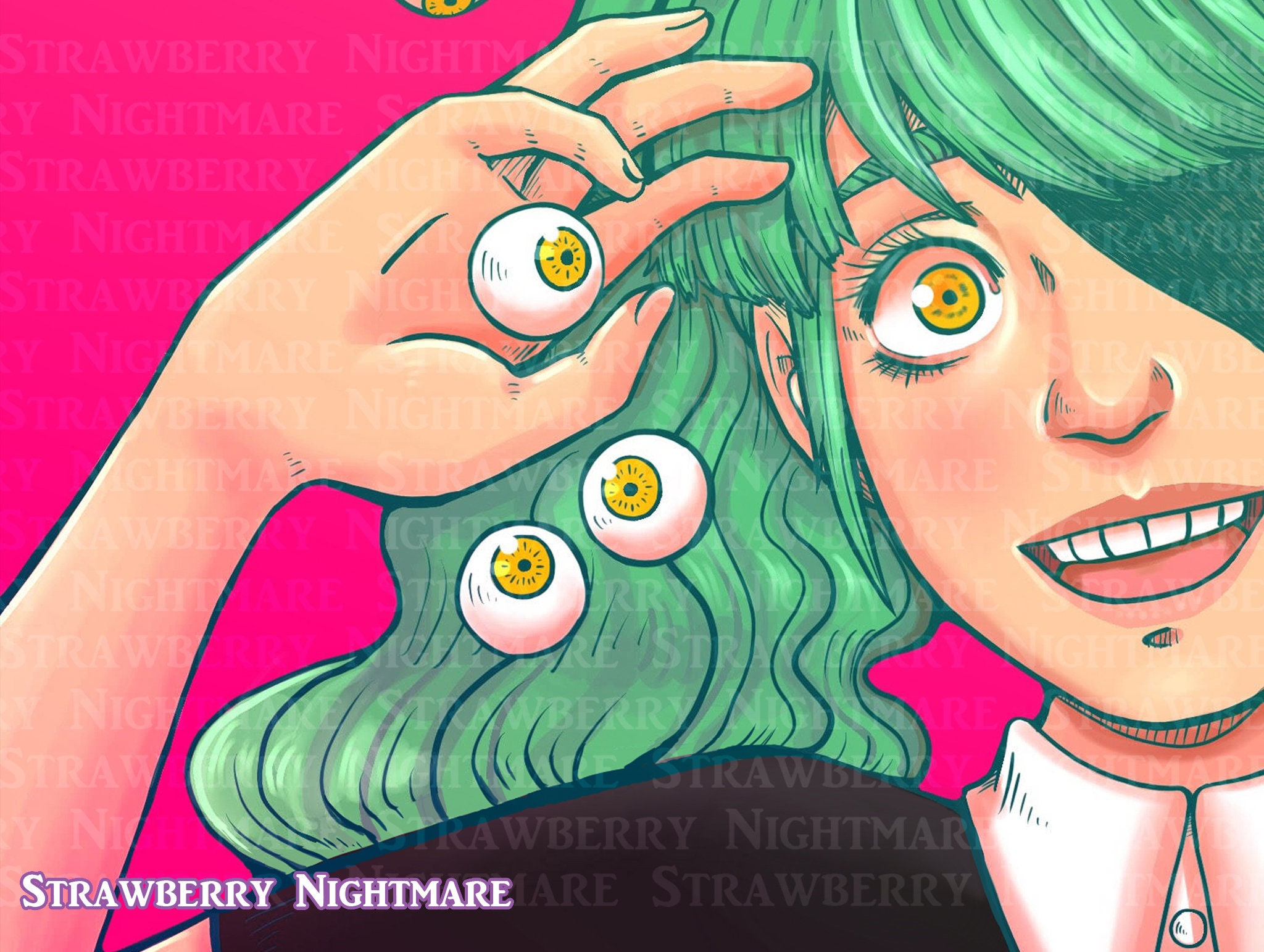 Hatsune Miku Horror Holographic Art - Etsy