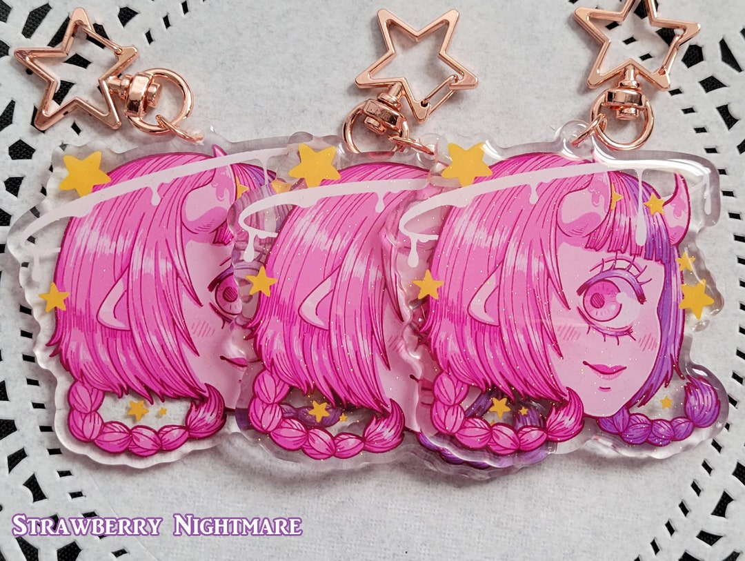 Creepy Cute Alien Cyclops Girl Acrylic Charm - Etsy