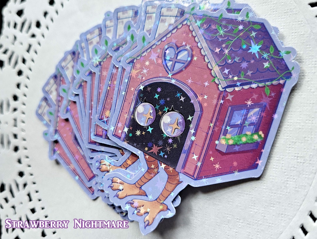 Creepy Cute Baba Yaga House Sticker - Etsy