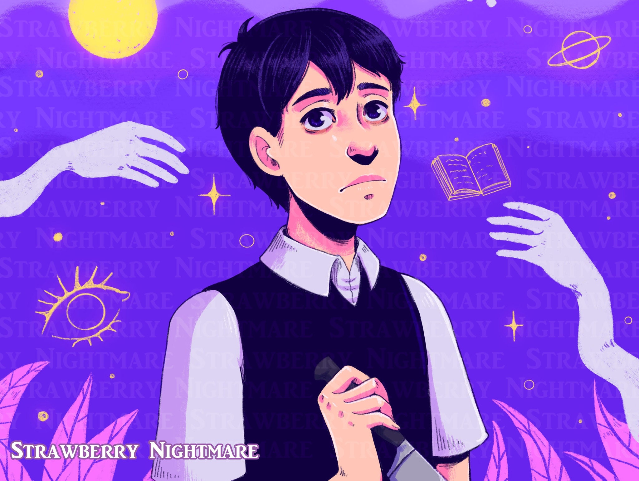 White Space Omori Art Print - Etsy