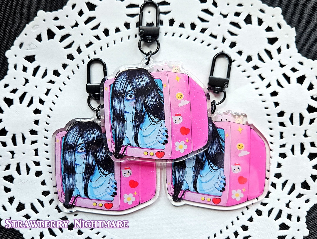 Sadako the Ring Creepy Cute Keychain - Etsy