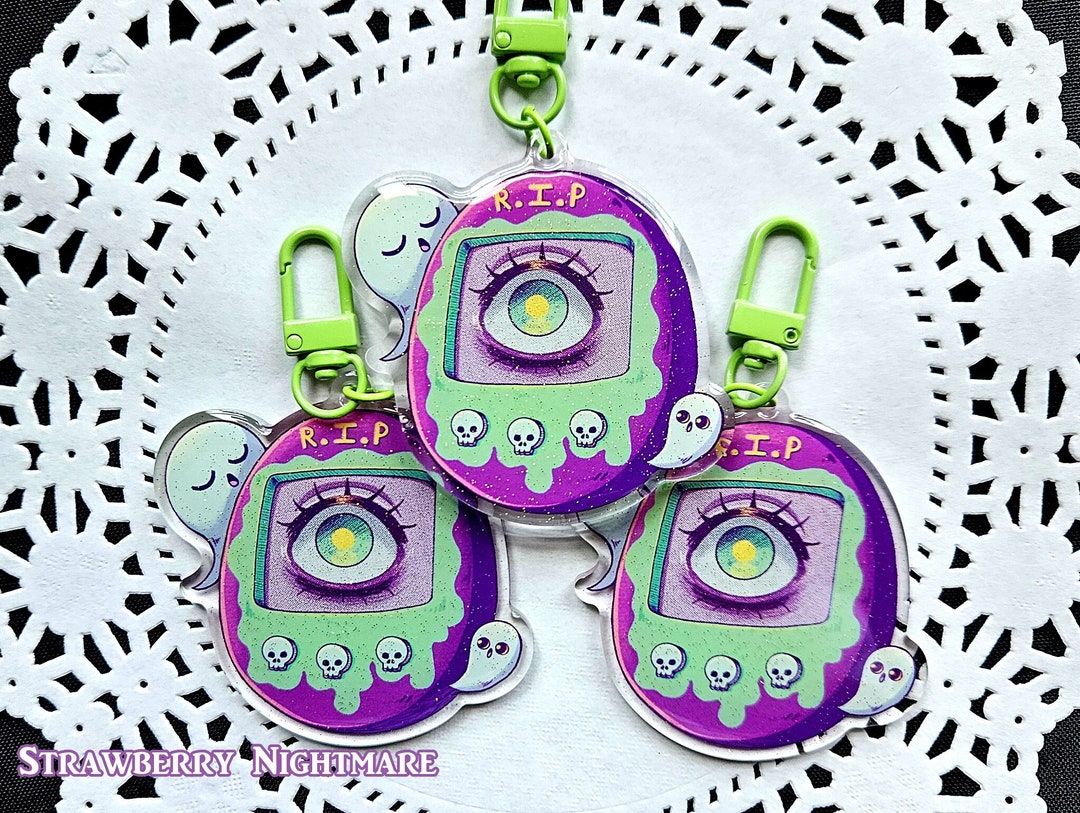 Haunted Virtual Pet Keychain - Etsy