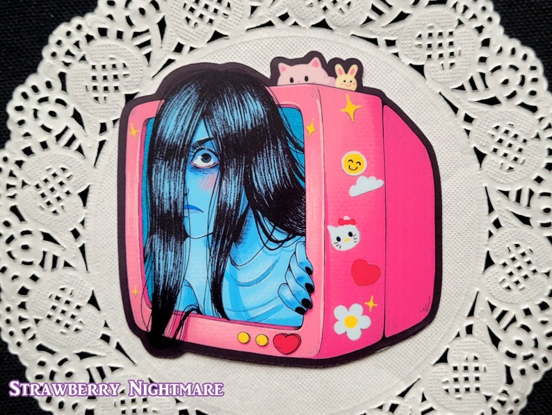 Sadako the Ring Creepy Cute Sticker - Etsy