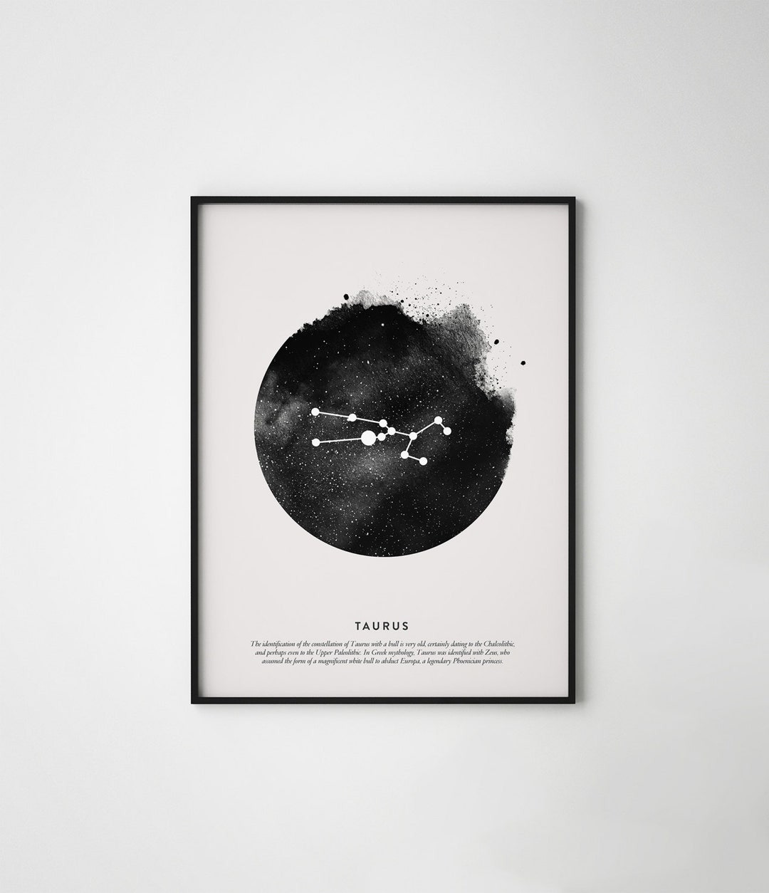 Taurus Constellation Print Constellation Print Taurus Print - Etsy