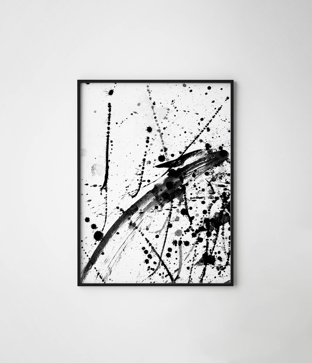 Splash Print Ink Splash Abstract Print Abstract Art Black - Etsy