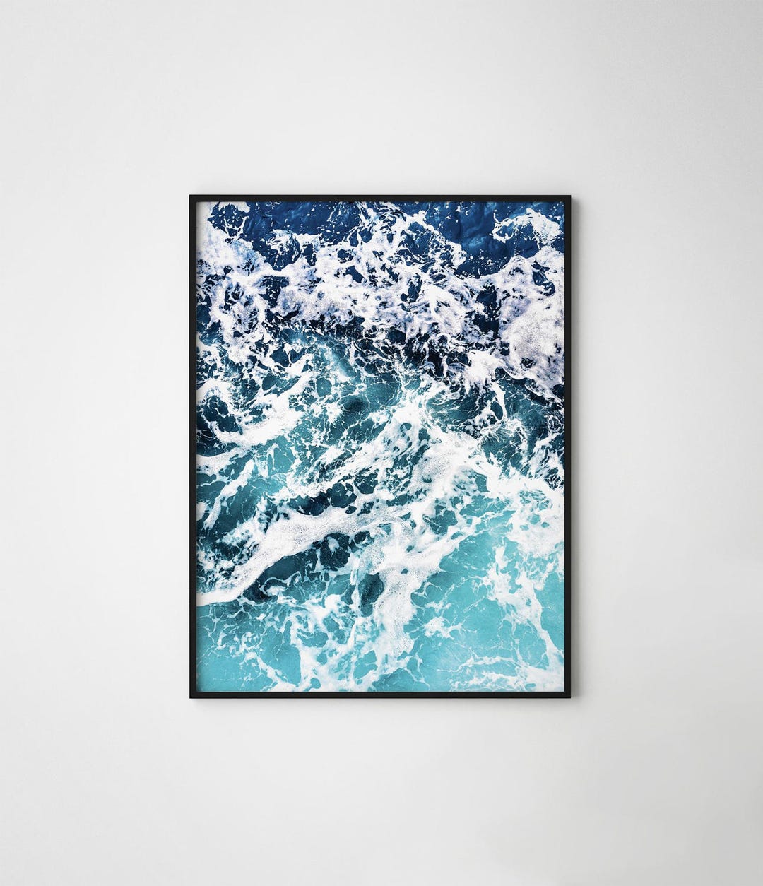 Ocean Wave Print, Ocean Photography, Waves, Coastal Print, Blue Sea ...
