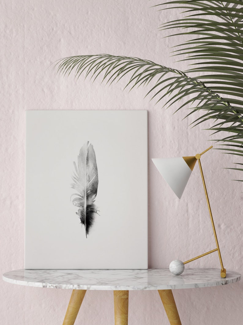 Feather Feather Poster Feather Print High Resolution Files | Etsy