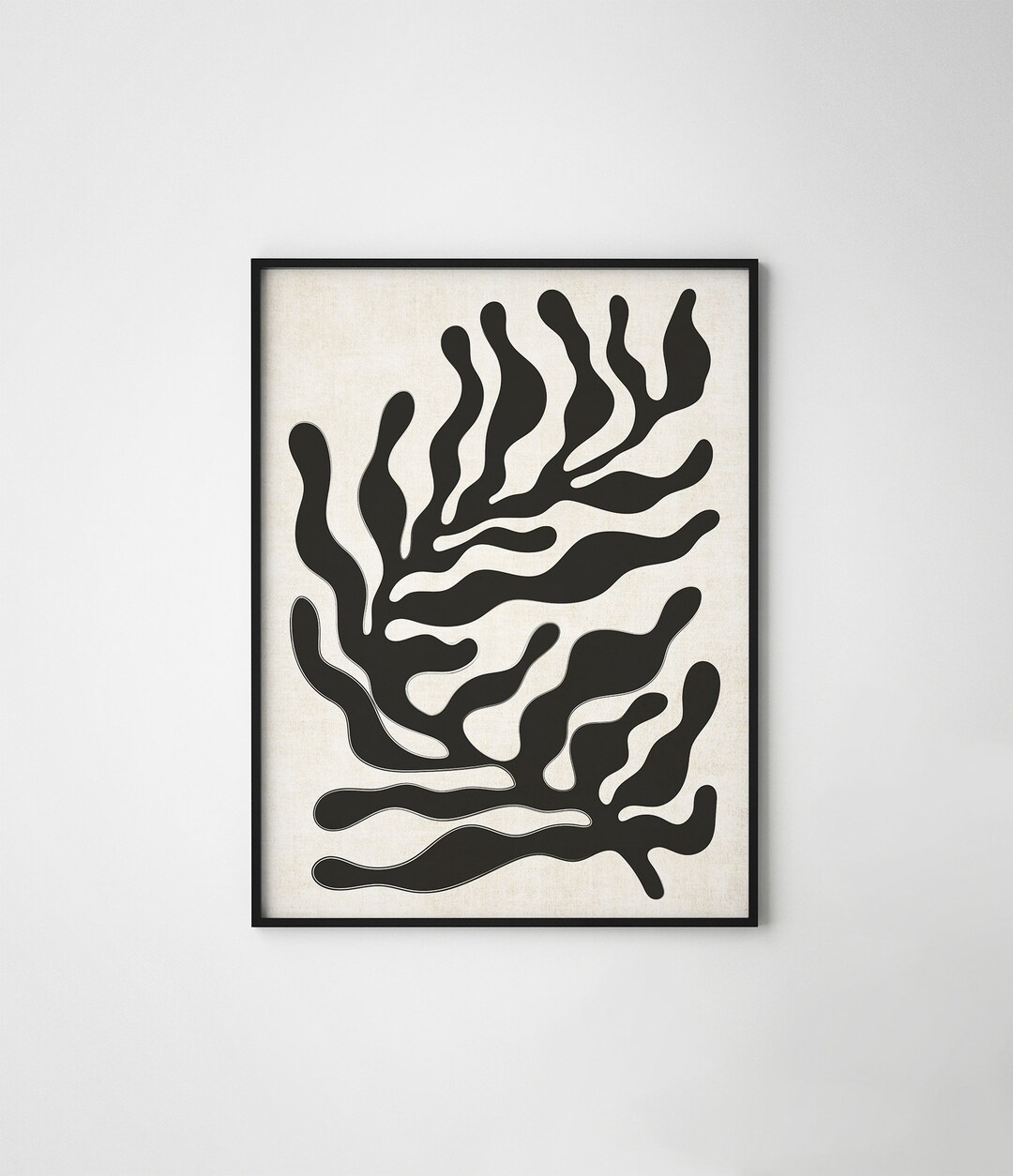 Black Abstract Print Abstract Print Black and Beige Poster - Etsy