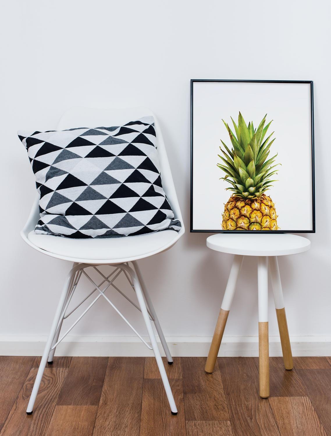 Pineapple print Scandinavian design print Minimal print | Etsy