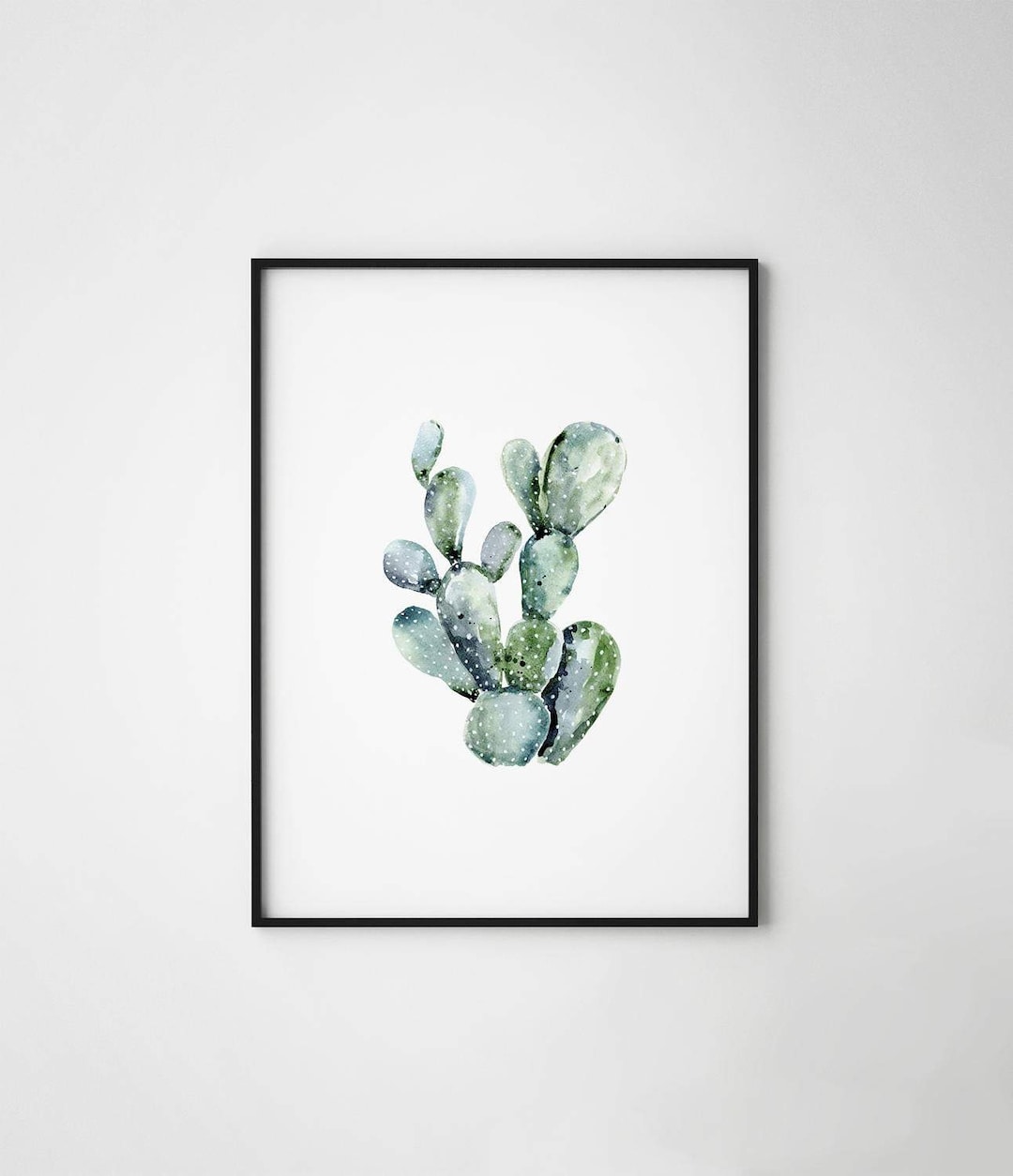 Cactus Print, Watercolor Cactus Print, Cactus Poster, Scandinavian ...