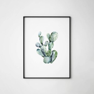 Cactus Print, Watercolor Cactus Print, Cactus Poster, Scandinavian ...