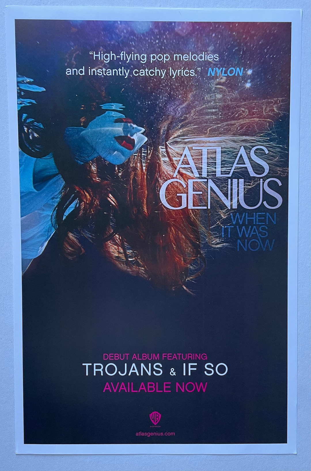 Atlas Genius When It Was Now 11"x17" Double Sided Poster - Etsy