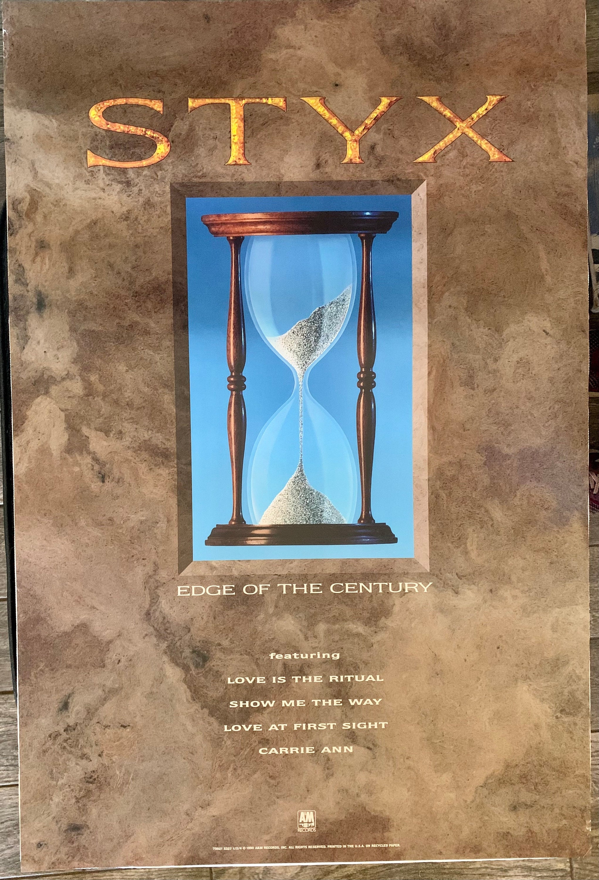 Styx: Edge of the Century Vintage Album Cover Poster 1990 24x36 - Etsy