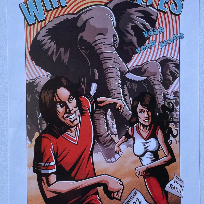 White Stripes Poster - Etsy