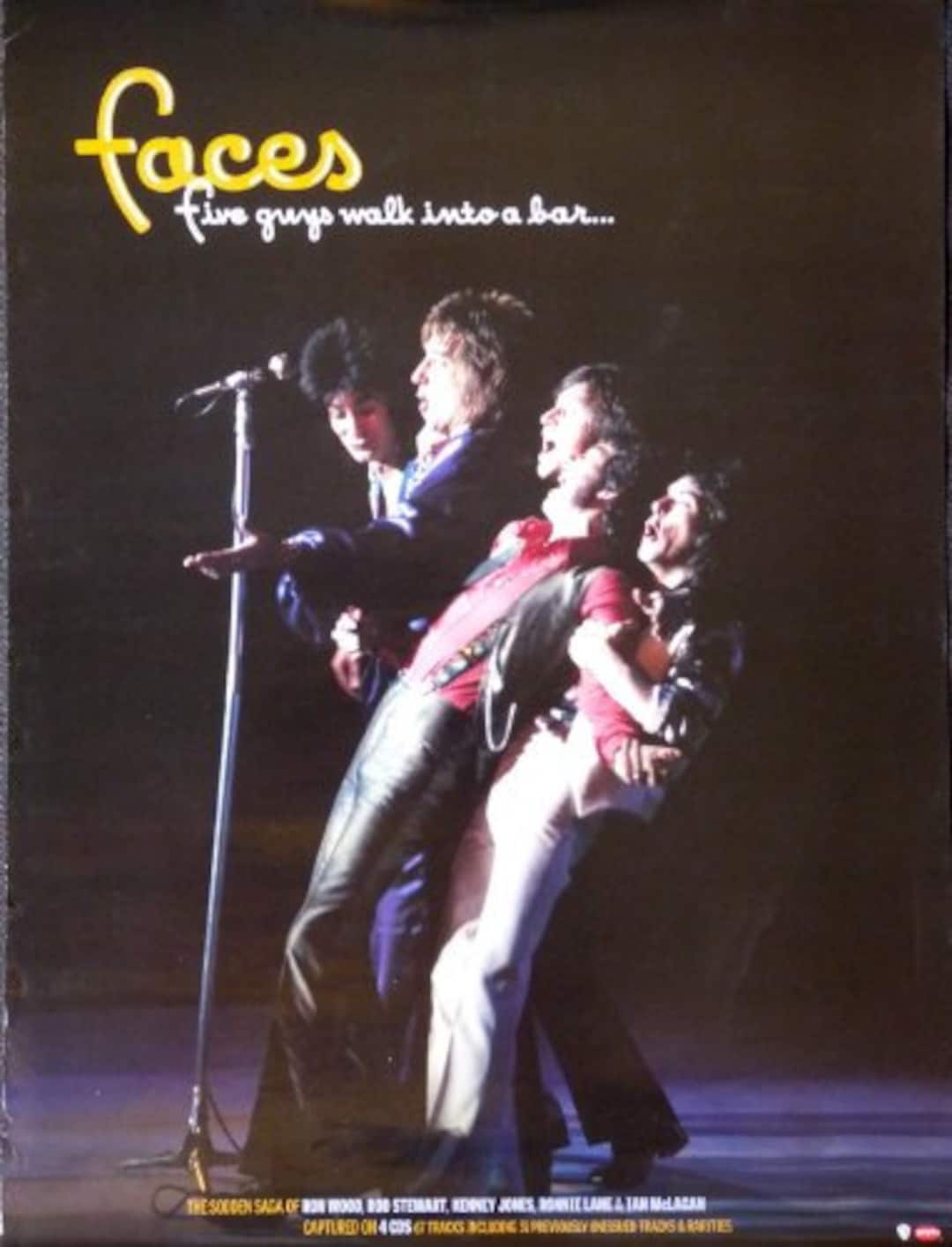 The Faces - Five Guys Walk Into a Bar - Advertising Poster 18"x24" - Etsy