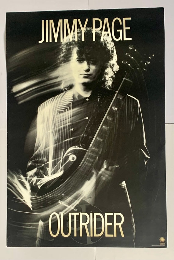 Jimmy Page Outrider Album Poster 24x36 1988 - Etsy