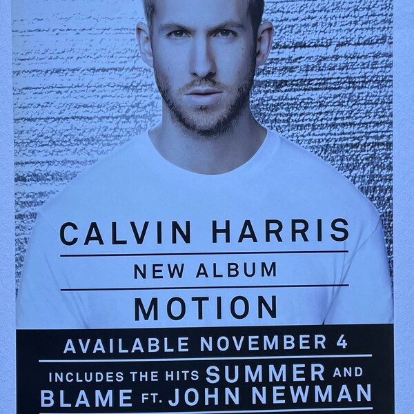 Calvin Harris Poster - Etsy