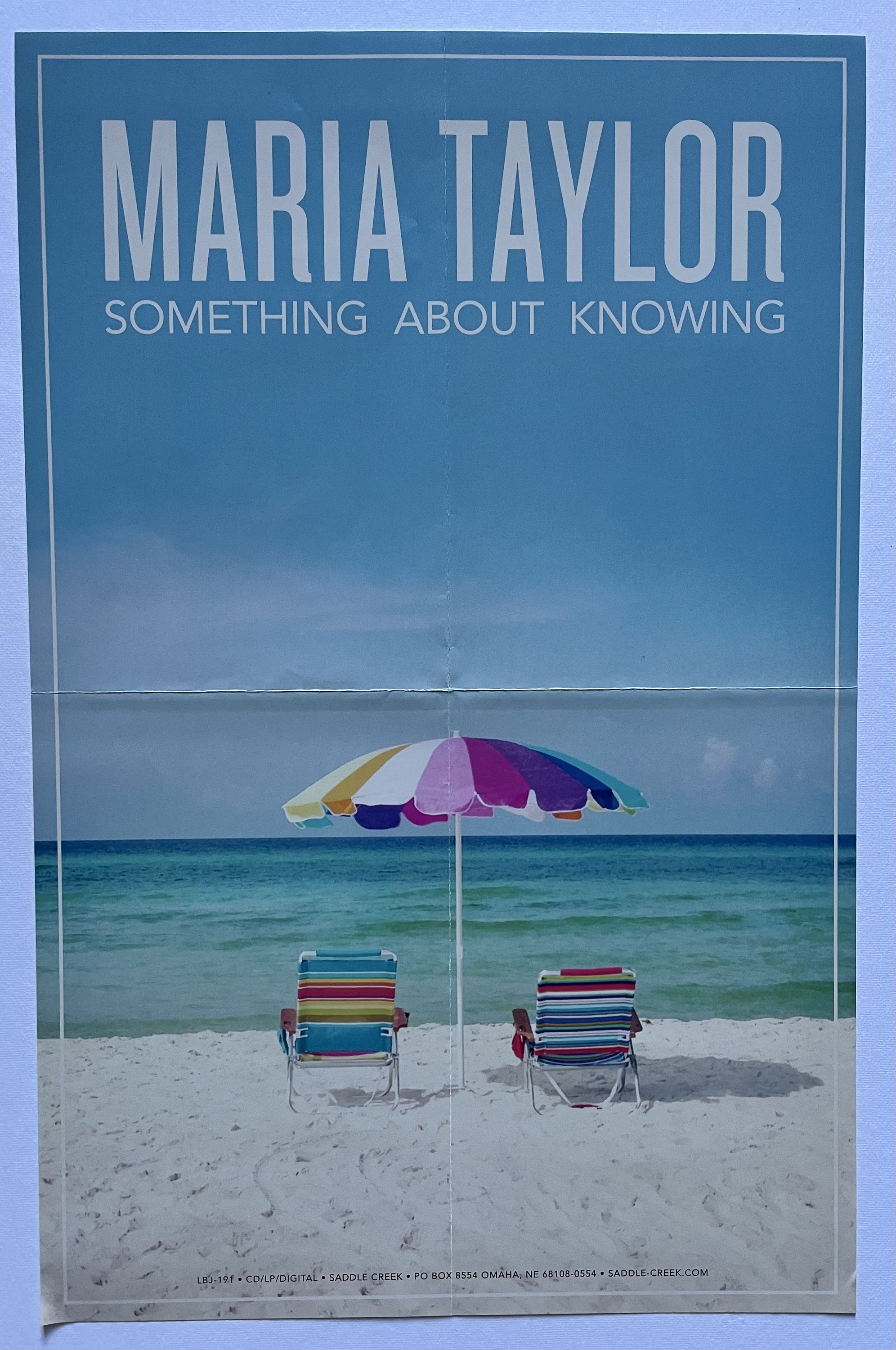 Maria Taylor Something About Knowing 11x17 Poster | Etsy