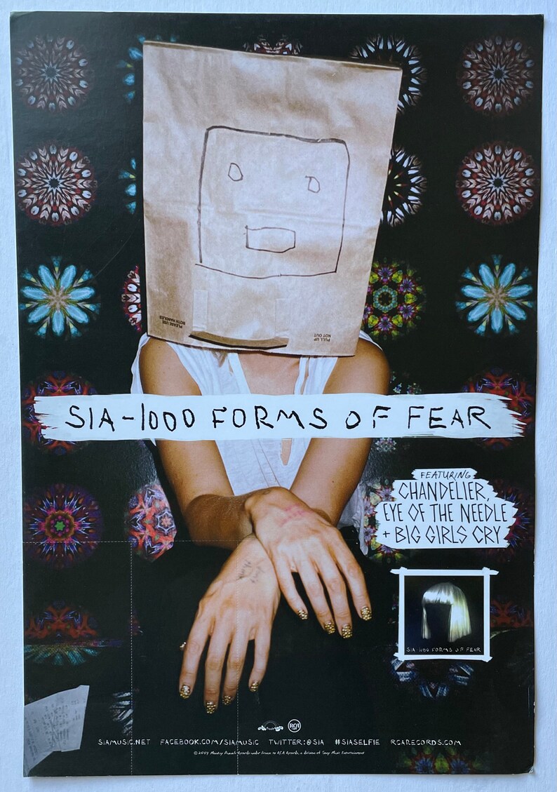 SIA 1000 Forms of Fear 11x17 Double Sided Poster | Etsy