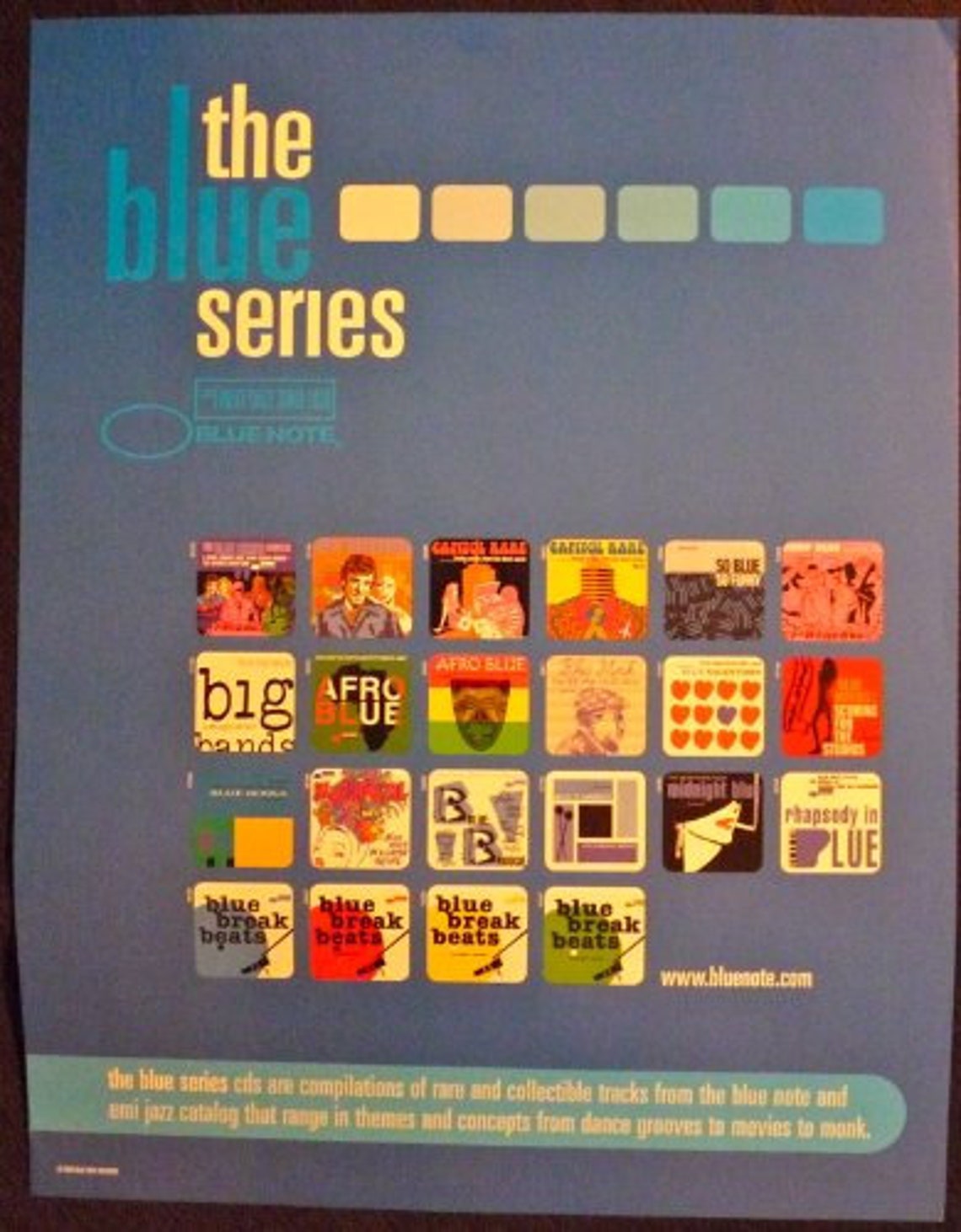 Blue Note Records Blue Series Jazz Catalog Poster - Etsy