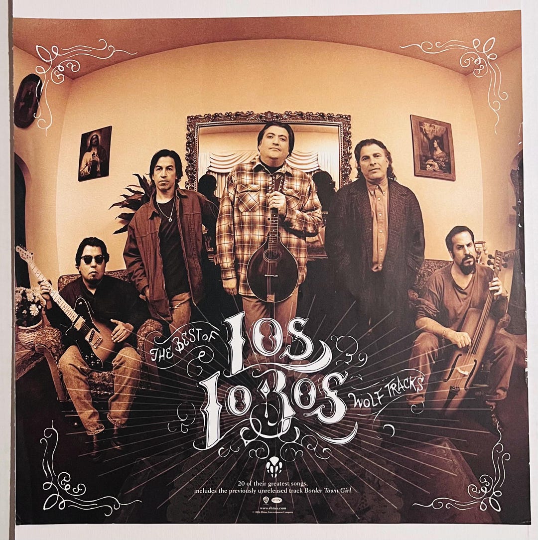 Los Lobos: the Best of Los Lobos - Wolf Tracks Album Poster 18”x18 ...