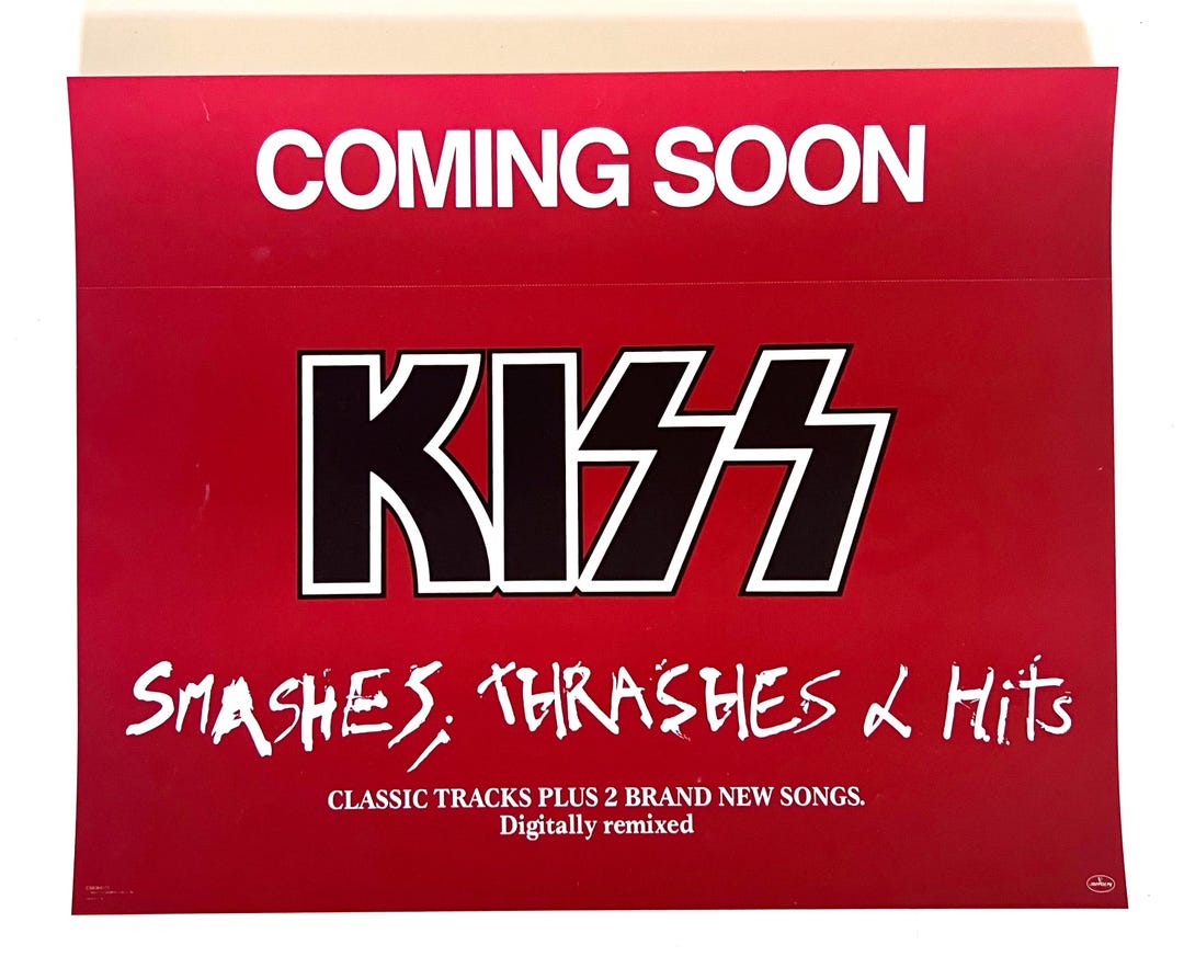 Kiss: Smashes, Thrashes & Hits Album Poster, 16”x20”, 1988 - Etsy