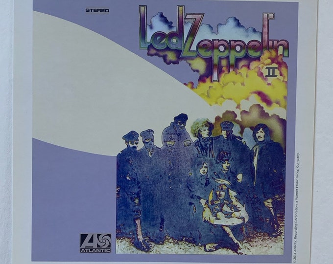 Led Zeppelin II Album Cover Print 8”x8” - Etsy