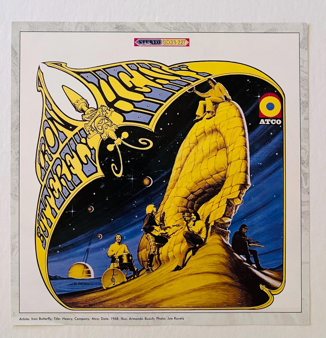 Iron Butterfly - Heavy - Vintage Album Cover Poster - Etsy