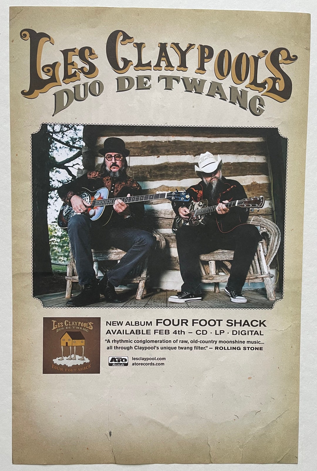 Les Claypool's Due De Twang 11"x17" Double Sided Poster - Etsy