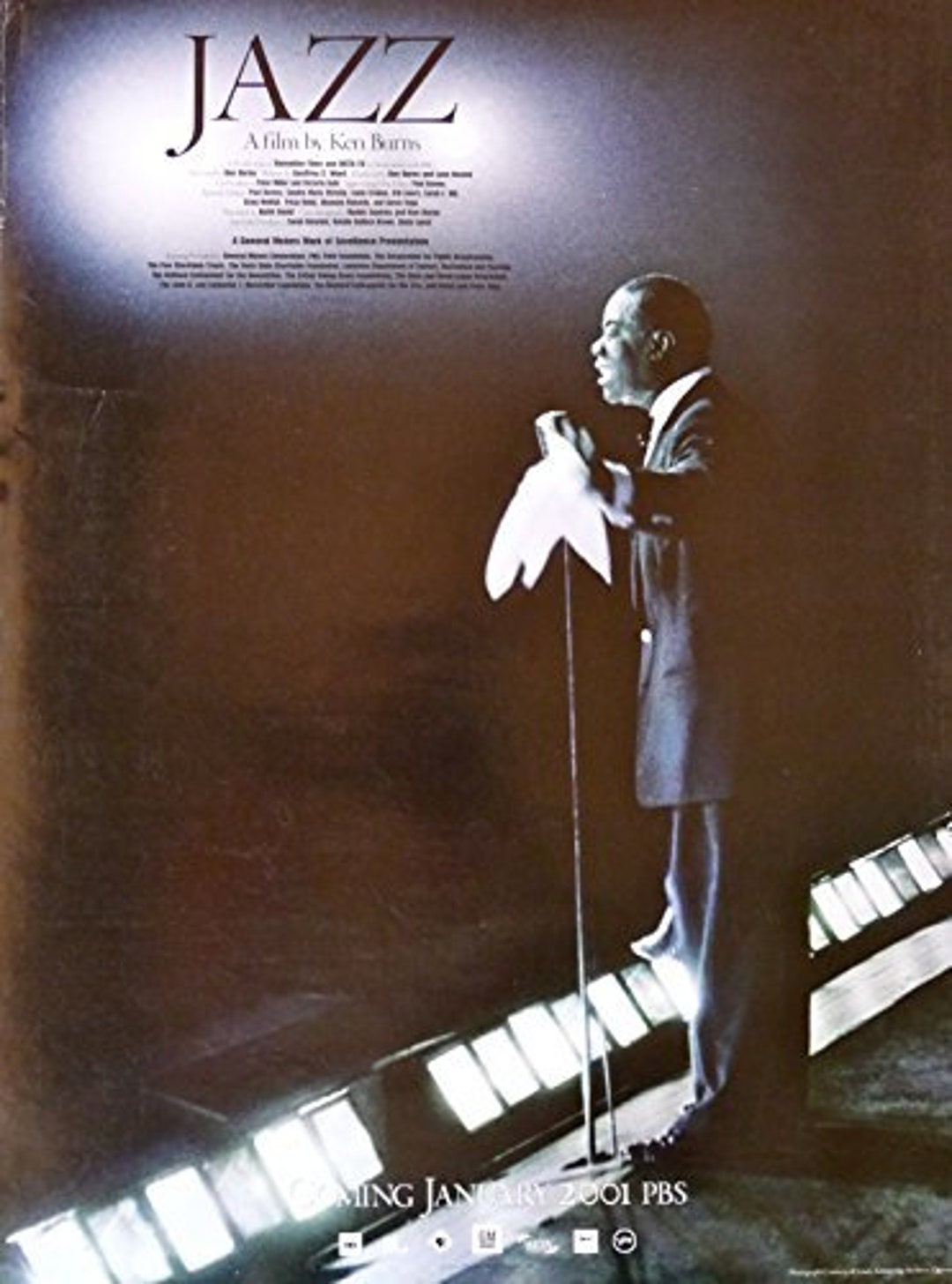 Jazz: A Film by Ken Burns - Louie Armstrong - Advertising Poster ...