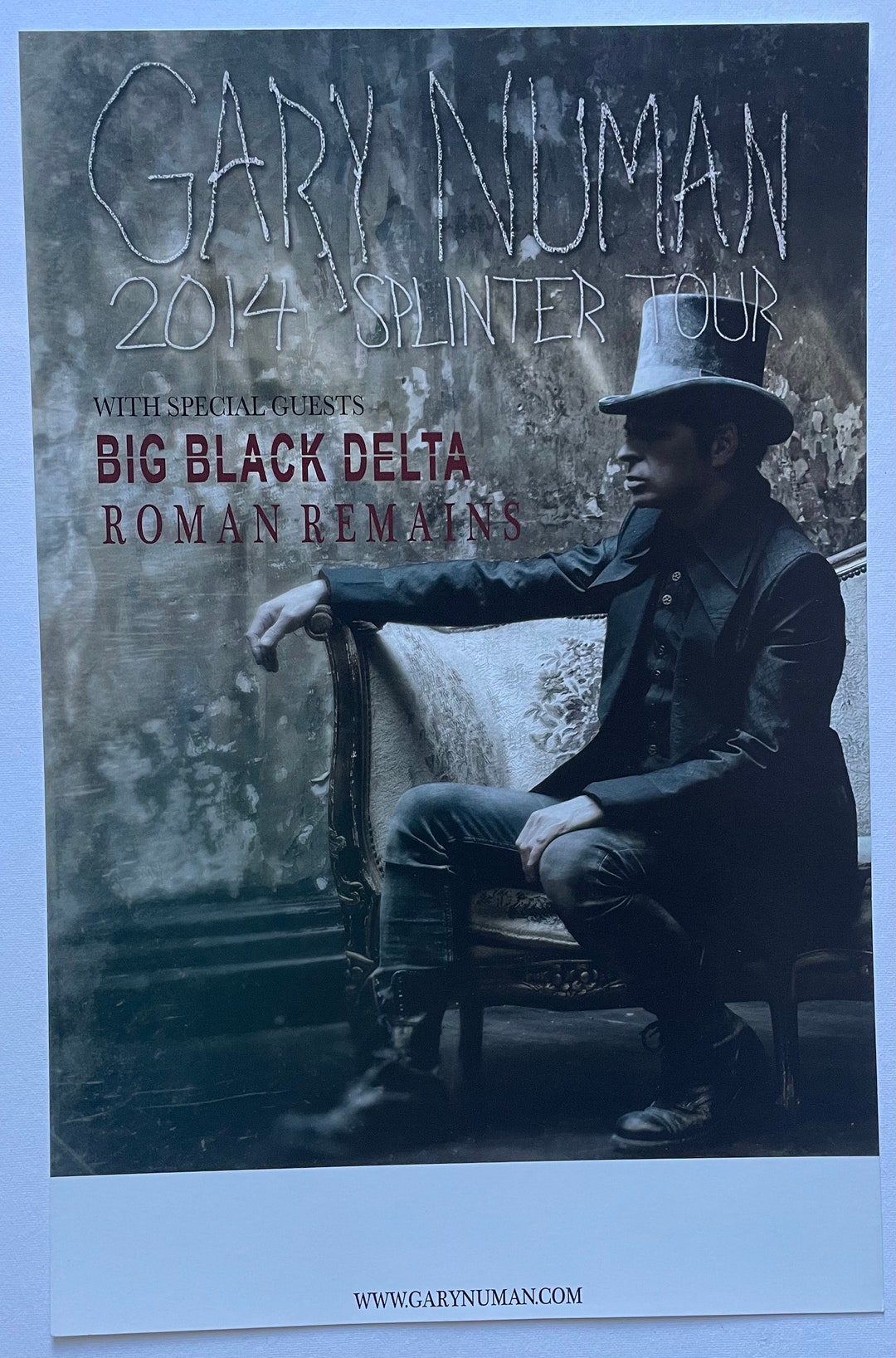 Gary Numan 2014 Splinter Tour 2014 11"x17" Poster - Etsy