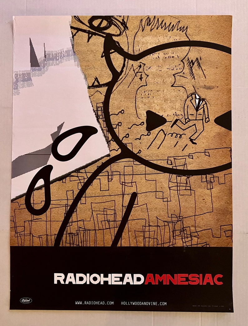 Radiohead: Amnesiac Album Poster 18x24 - Etsy