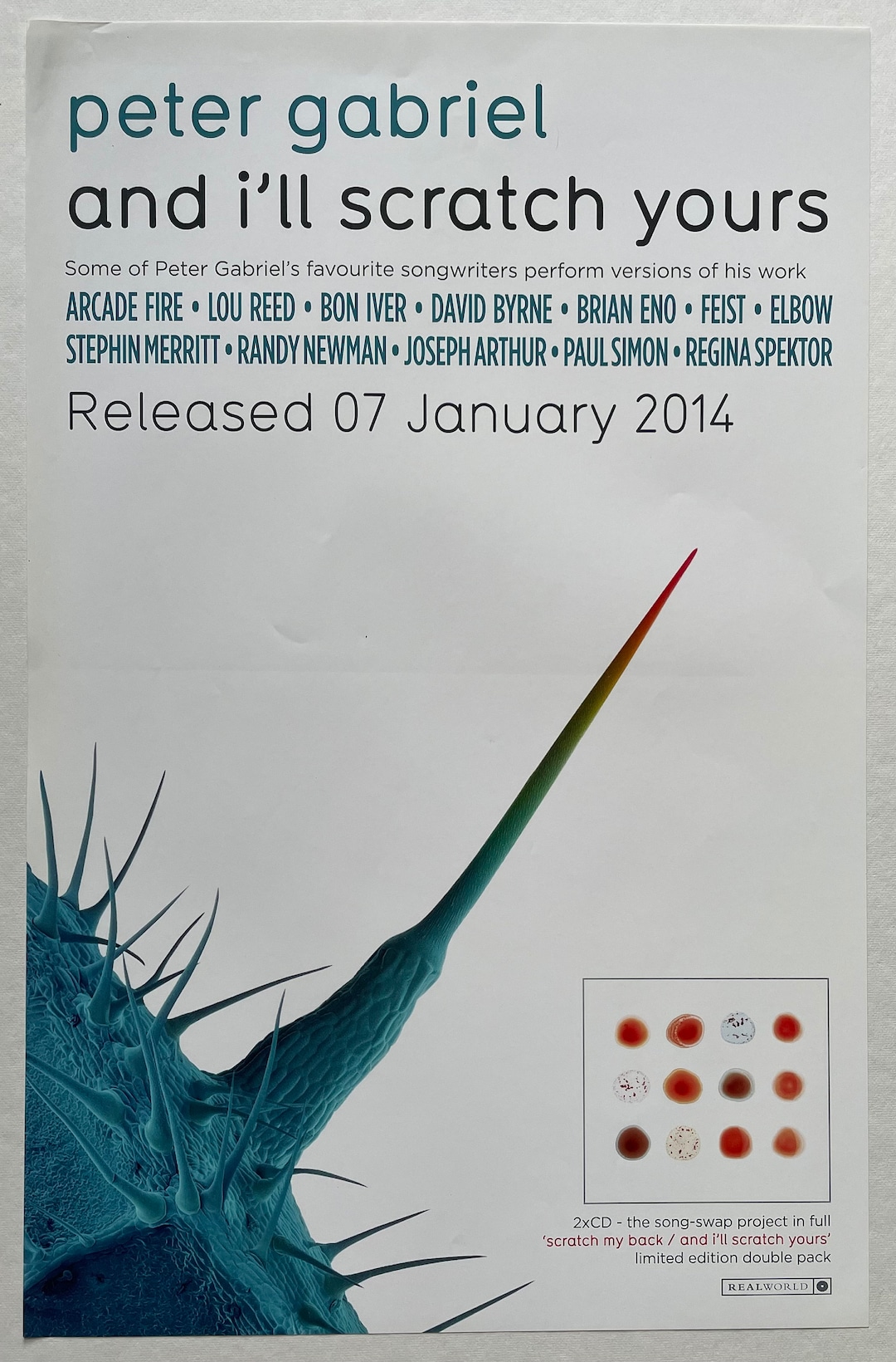 Peter Gabriel and I'll Scratch Yours 11"x17" Poster - Etsy