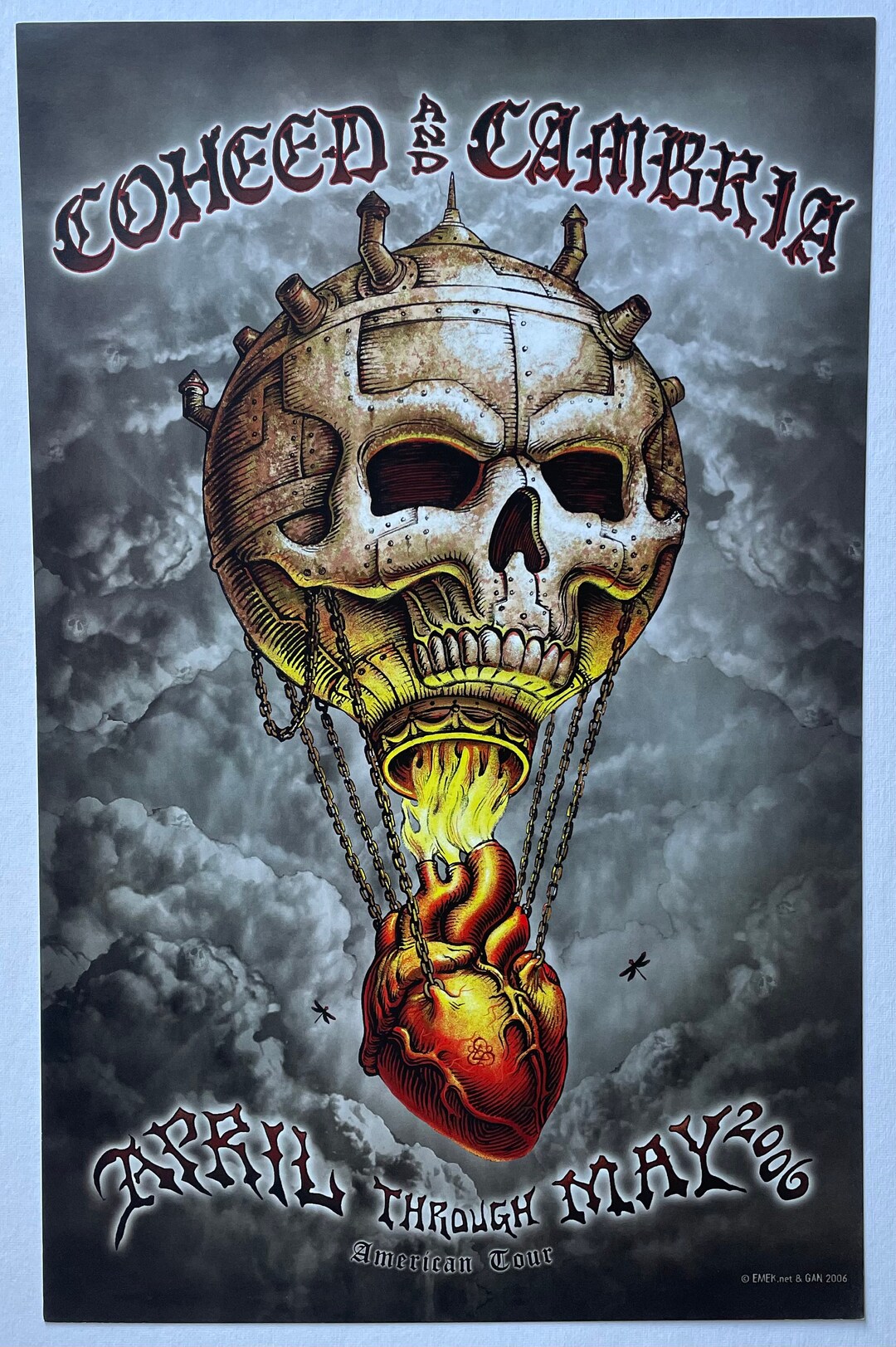 Coheed and Cambria April Through May 2006 American Tour 11"x17" Poster ...