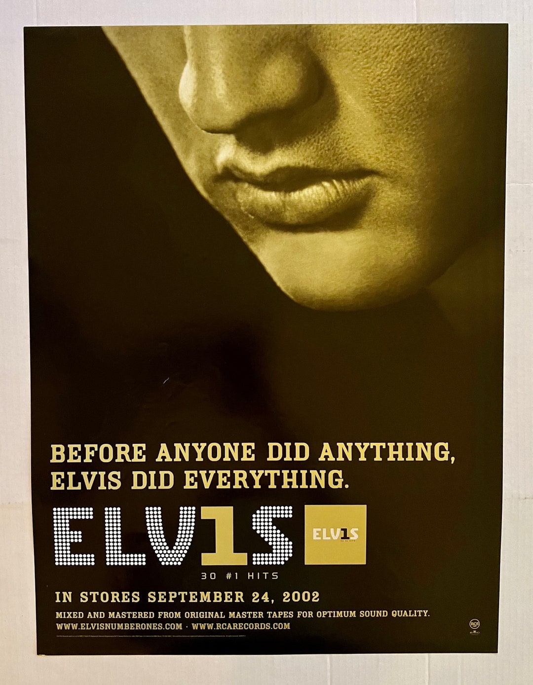 Elvis Presley ELV1S 30 #1 Hits Album Poster - Etsy