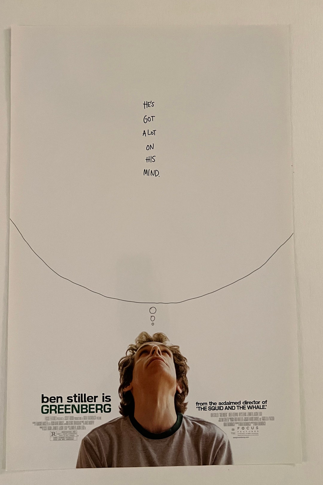 Ben Stiller is Greenberg Movie Poster, 11"x17" 2010 - Etsy