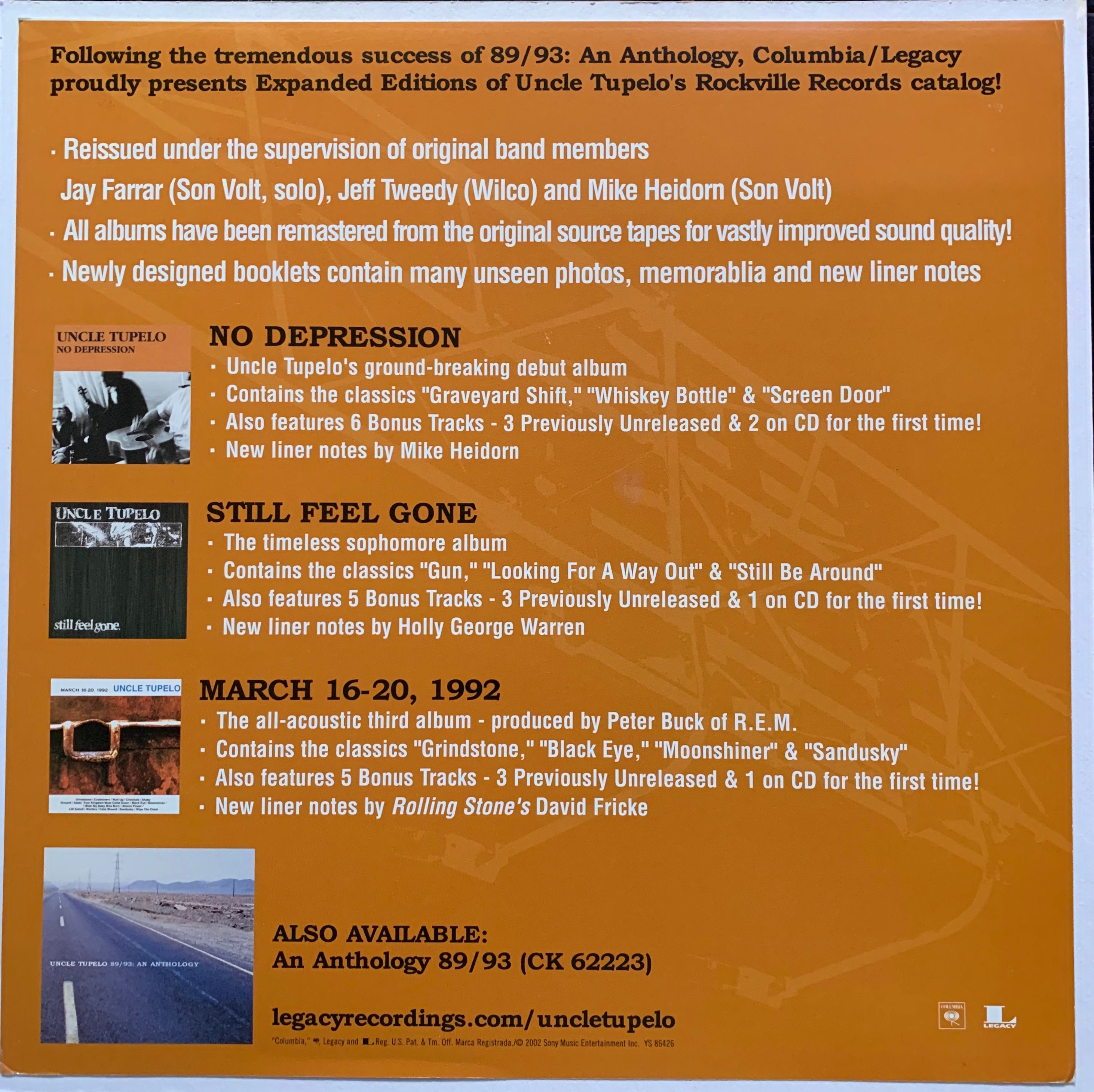 Uncle Tupelo: Still Feel Gone 12"x12" Poster Flat - Etsy