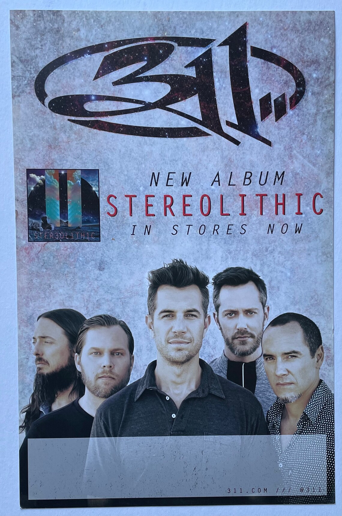311 Stereolithic 11x17 Double Sided Poster | Etsy