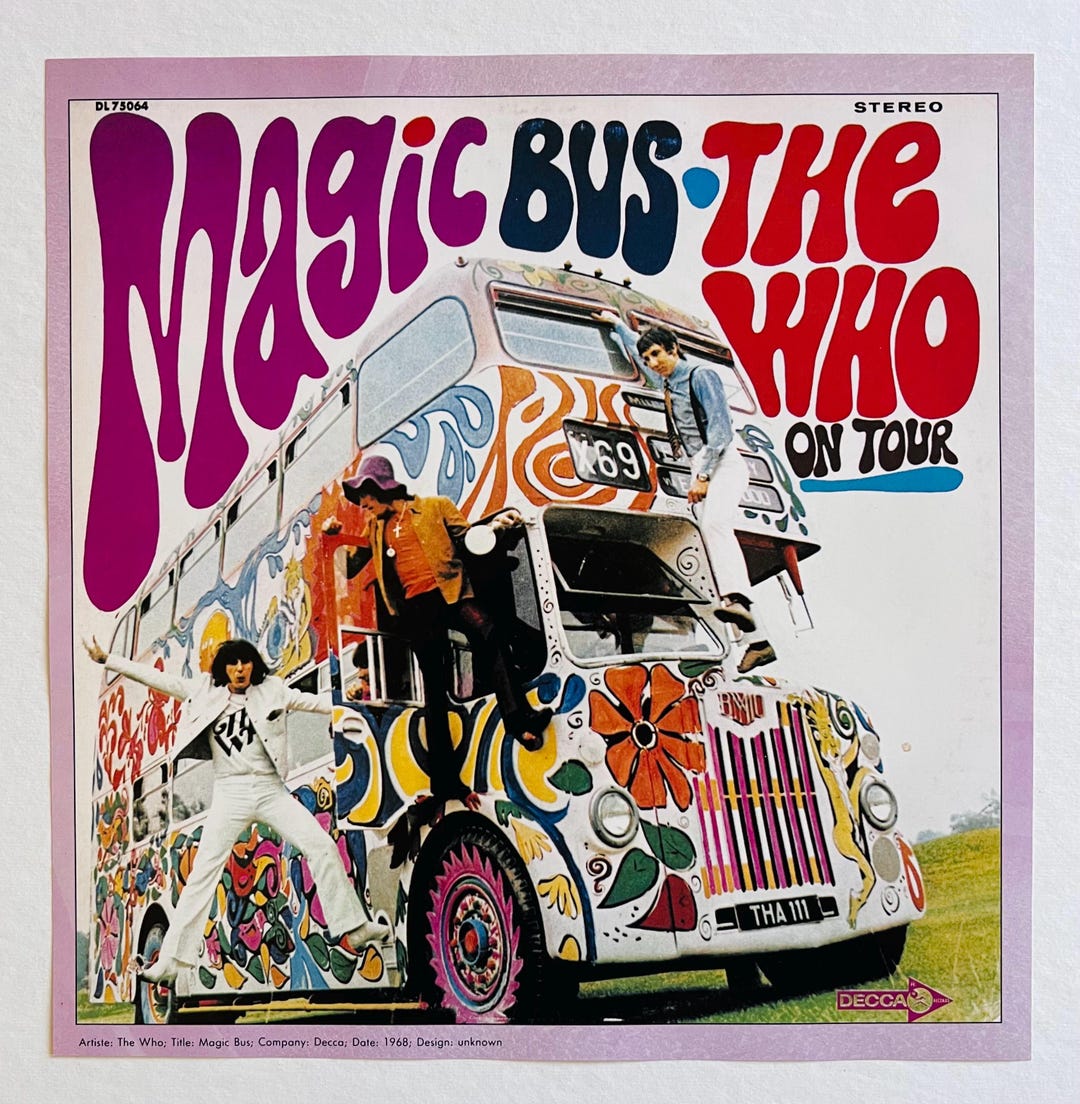 The Who - Magic Bus: on Tour - Vintage Album Cover Poster - Etsy