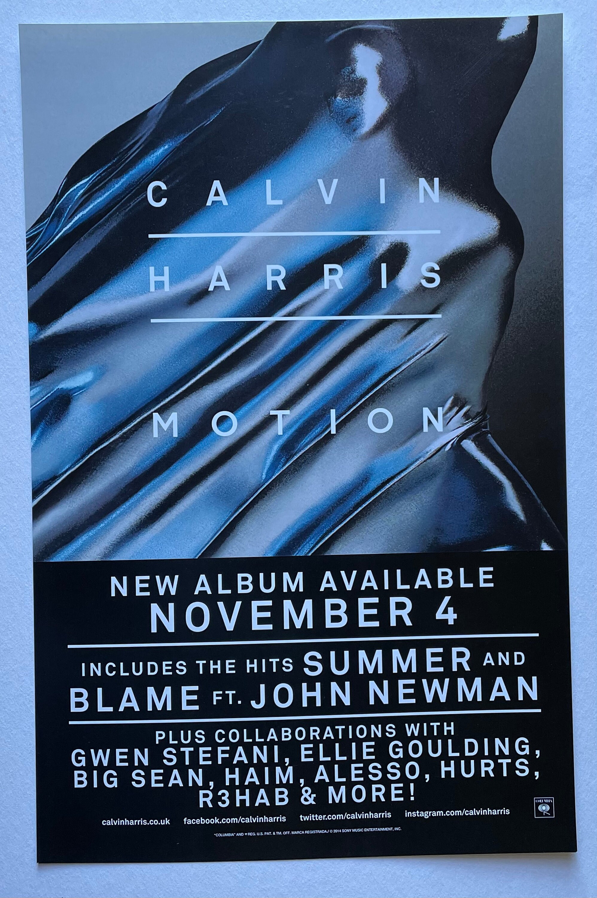Calvin Harris Motion Album Cover