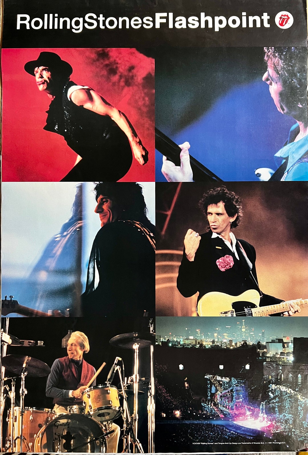 Rolling Stones Flashpoint Album Poster 24"x36" 1991 - Etsy