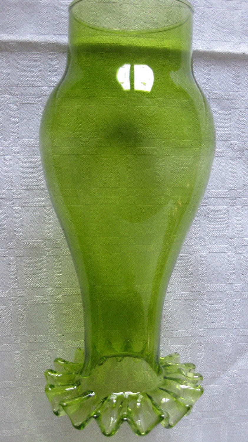 LIME GREEN Glass Frill Top Chimney for Oil Lamps (2 1/2"fitter ) - Etsy