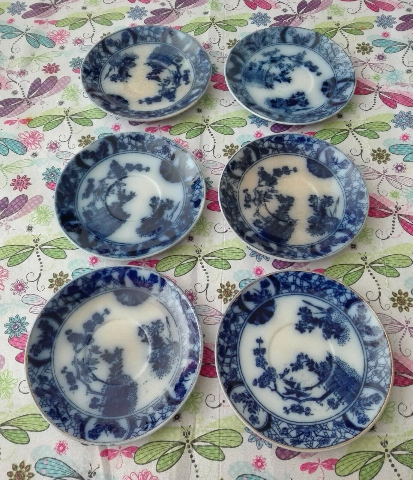 Portuguese Sacavém Pottery Flow Blue Tea Set - Etsy