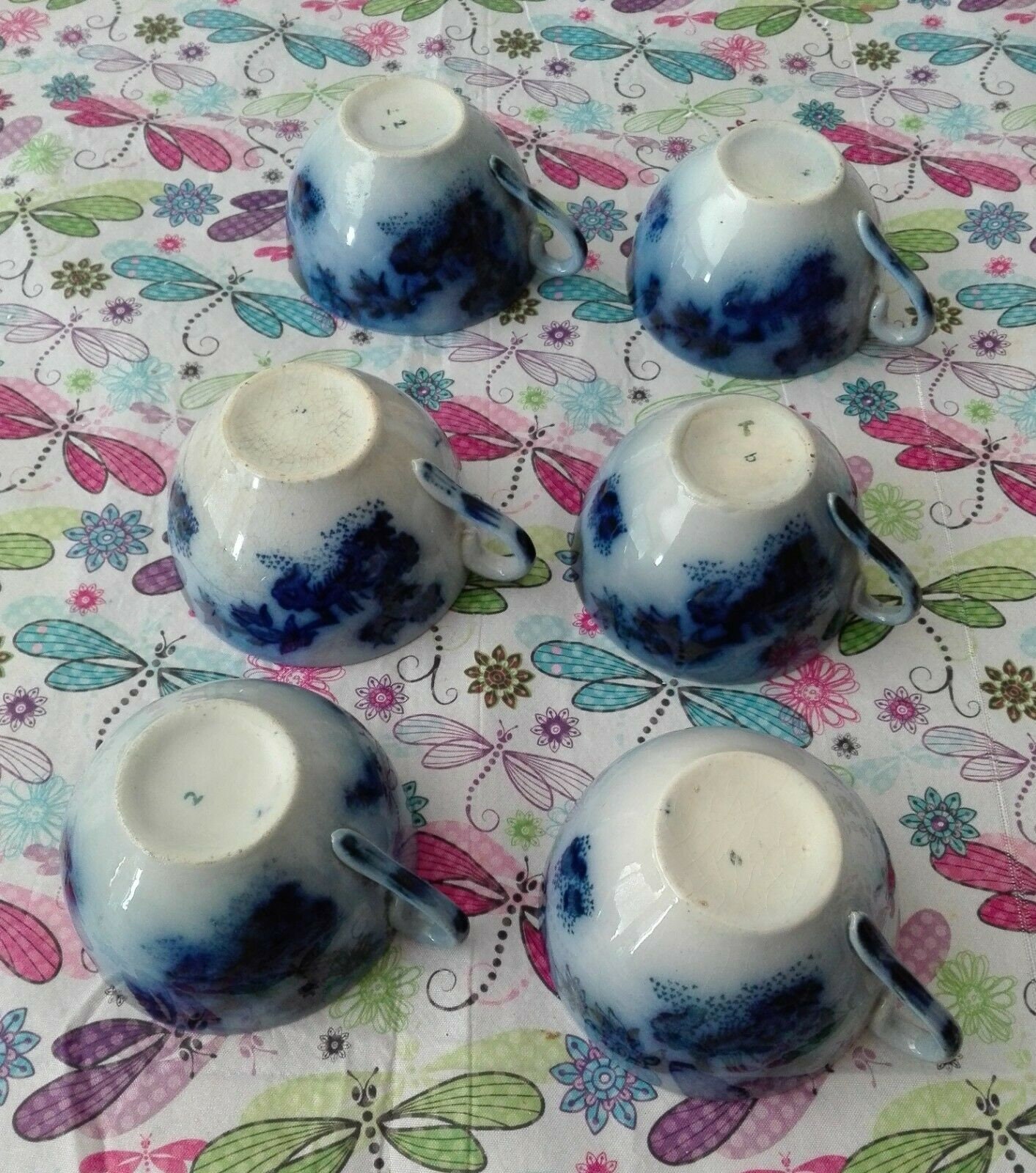 Portuguese Sacavém Pottery Flow Blue Tea Set - Etsy