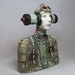 Steampunk Sculpture Bust Ceramic Sculpture Handmade - Etsy
