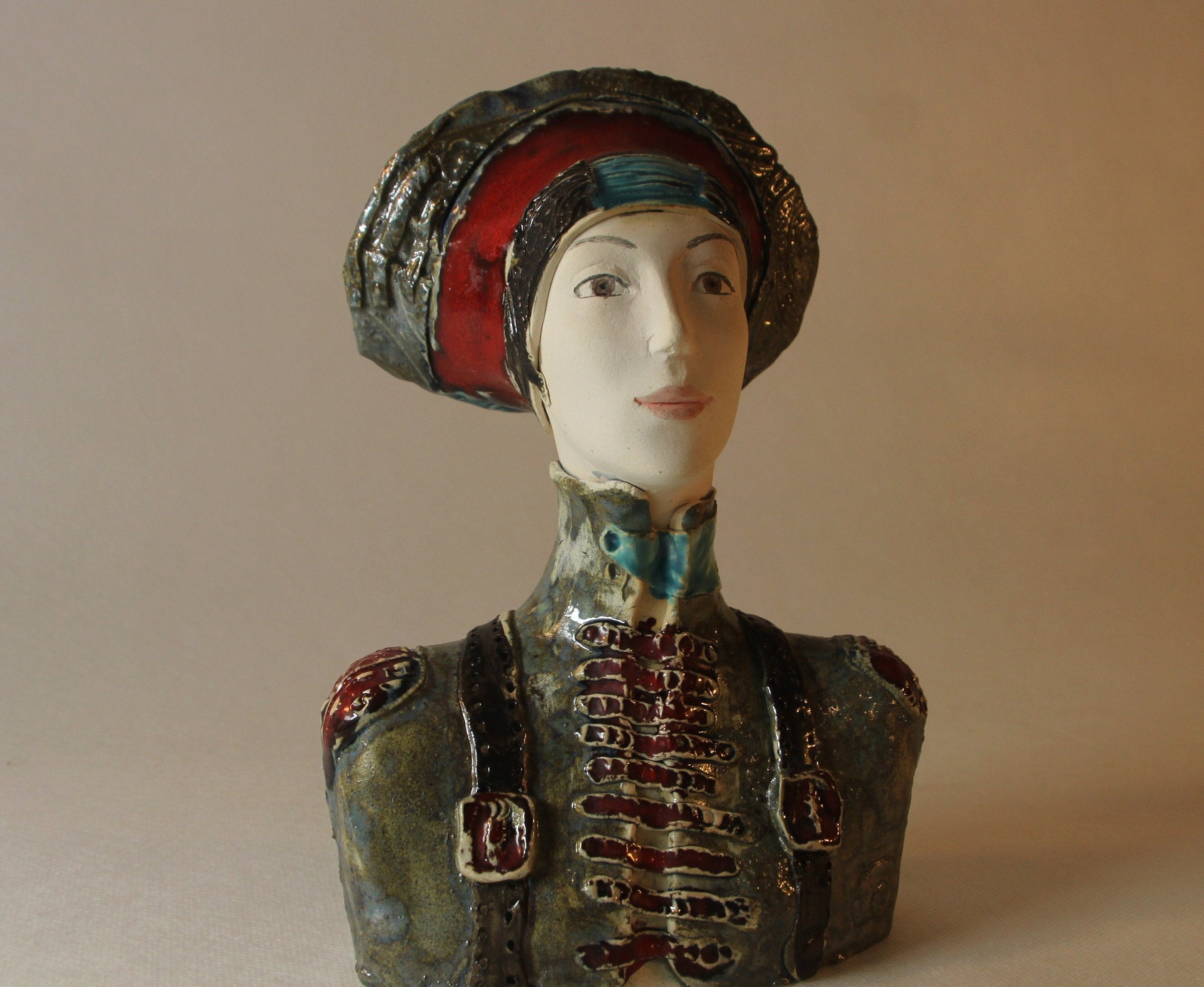 Fine Art Ceramics Ceramic Bust hand made clay sculpture ceramic ...